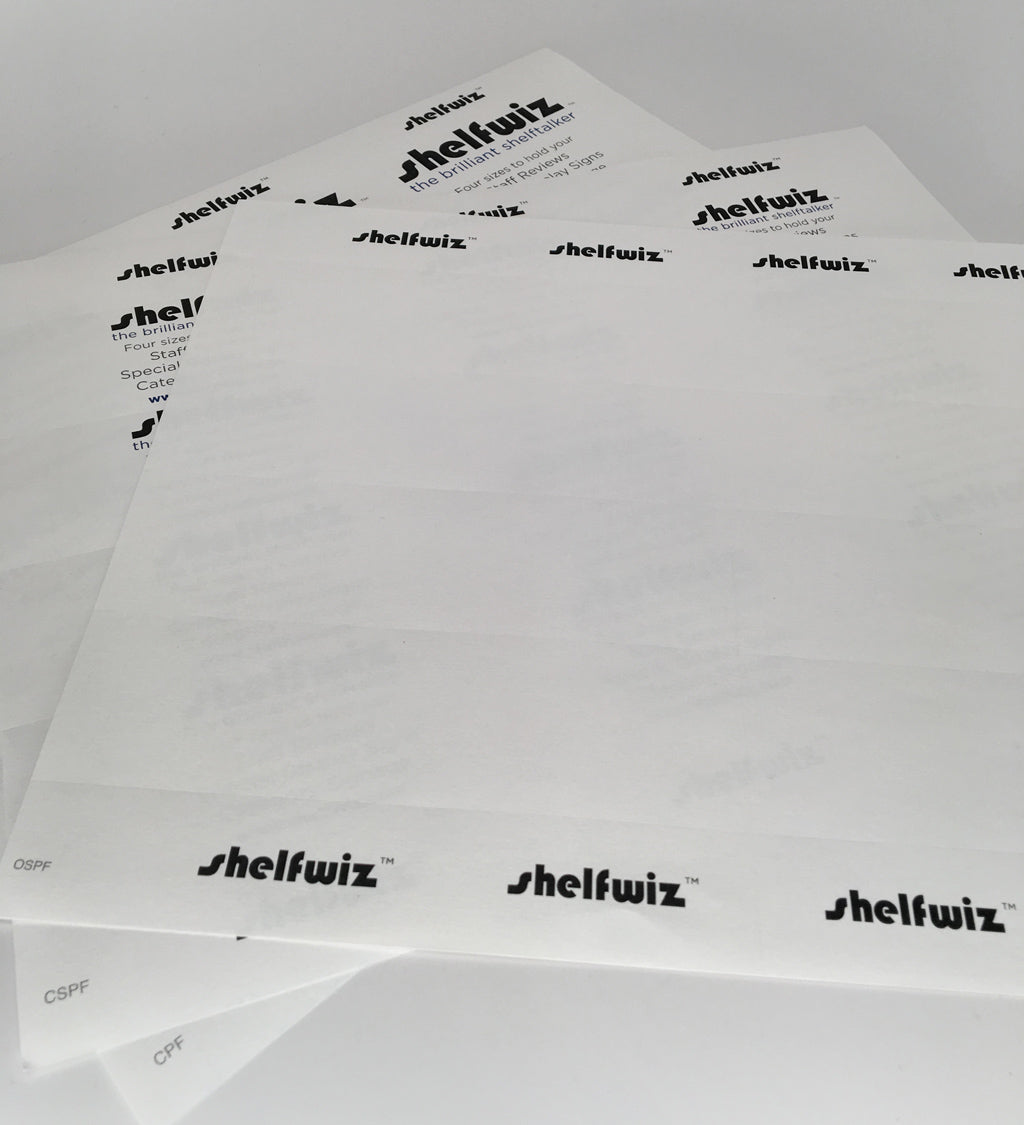 Perforated template sheets – Shelfwiz